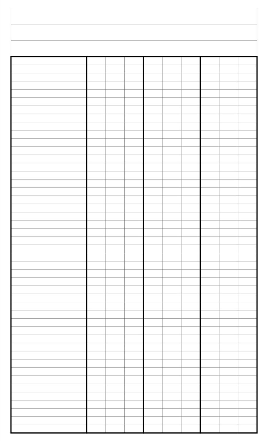 25+ Free Printable Columns and Rows (PDF Templates) » American Templates 25+ Free Printable Columns and Rows (PDF Templates) » American Templates