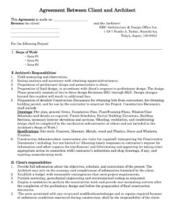 22+ Free Simple Architect Contract Templates - Printable PDF » American ...