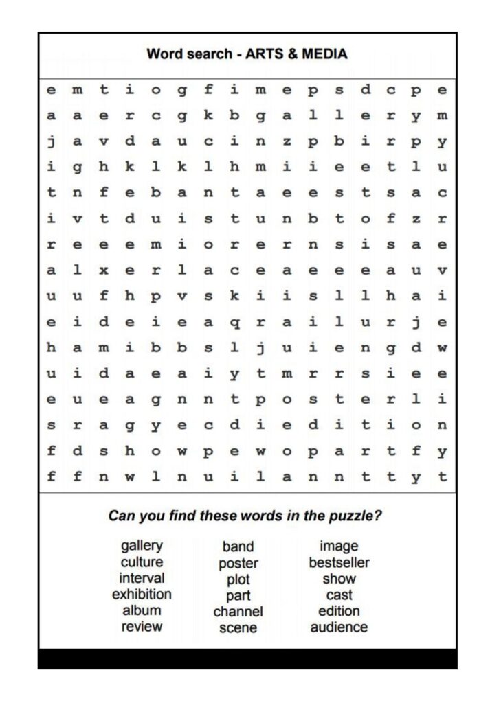 Free 100 Hard Word Search Puzzles Printable » American Templates