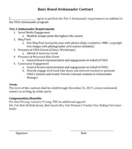 12+ Free Simple Brand Ambassador Agreement Templates (PDF) » American ...