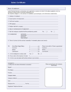 33+ Free Salary Certificate Format Sample (PDF, Word Templates ...