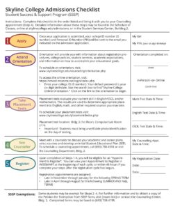 36+ Free Printable College Checklist Templates - PDF, Word » American ...