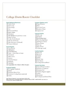 36+ Free Printable College Checklist Templates - PDF, Word » American ...