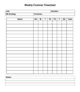 30+ Free Editable Construction Timesheet Templates (PDF, Doc ...