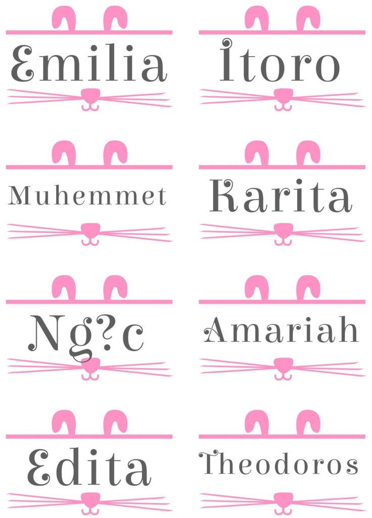 32+ Free Editable Classroom Label Templates - Printable PDF » American ...