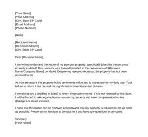 30+ Free Demand Letter Templates » American Templates