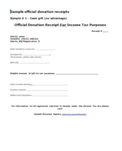 25+ Charitable Donation Receipt Templates (Free Printable) » American ...