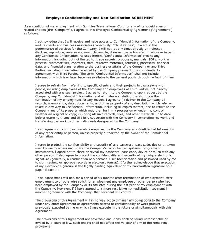 32+ Free Simple Confidentiality Agreement Templates - MS Word, PDF ...