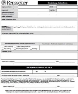 40+ Free Employee Disciplinary Action Form Templates » American Templates