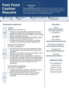 32+ Free Cashier Resume Samples & Templates (PDF, Word) » American ...
