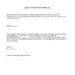 36+ Free Sample Follow Up Letter Templates (MS Word, PDF) » American ...