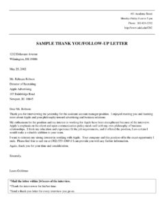 36+ Free Sample Follow Up Letter Templates (MS Word, PDF) » American ...