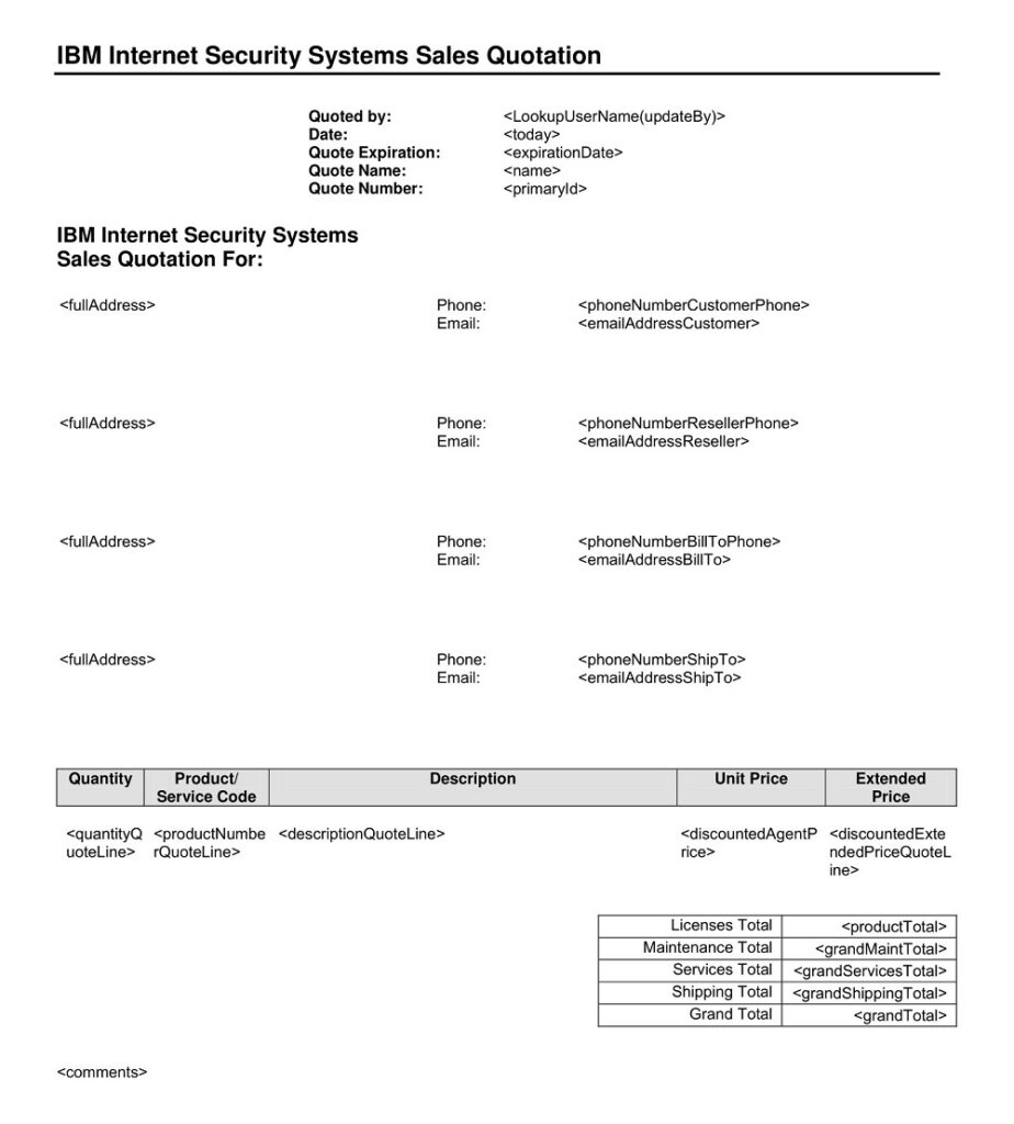 35+ Free Simple Sales Quotation Templates - MS Excel, PDF » American ...