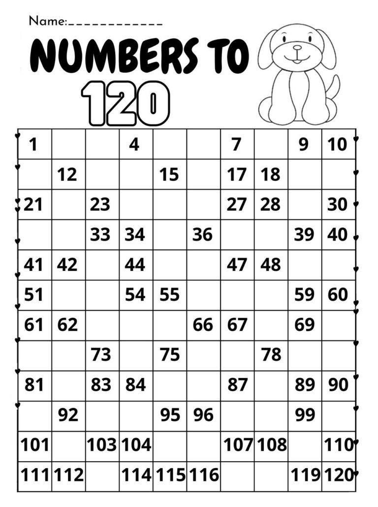 25+ Free Printable Missing Numbers Worksheets for Fun Learning ...