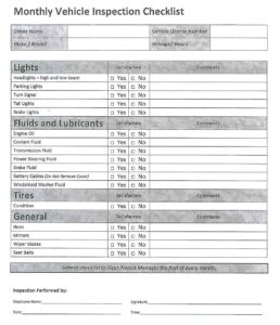 40+ Free Printable Auto Detail Checklist Templates - PDF, MS Word ...