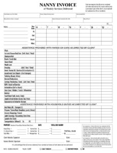 20+ Free Printable Nanny Timesheet Templates - Sample PDF » American ...