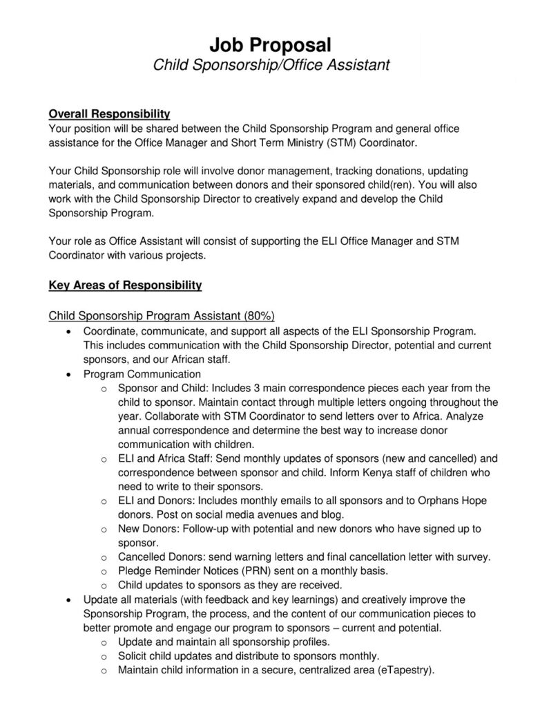 35+ Free Simple Job Proposal Templates - MS Word, PDF » American Templates