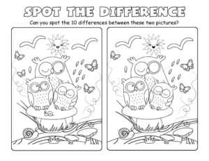 32+ Free Spot the Difference Worksheet Templates - PDF » American Templates