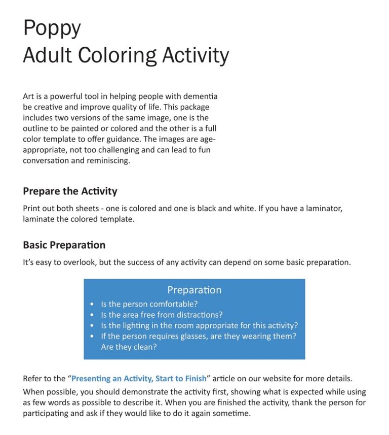 25+ Free Printable Dementia Activities Sheets » American Templates
