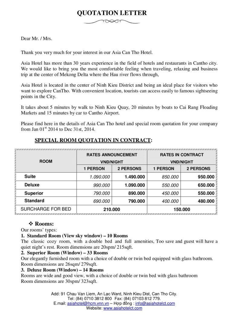 35+ Free Simple Sales Quotation Templates - MS Excel, PDF » American ...