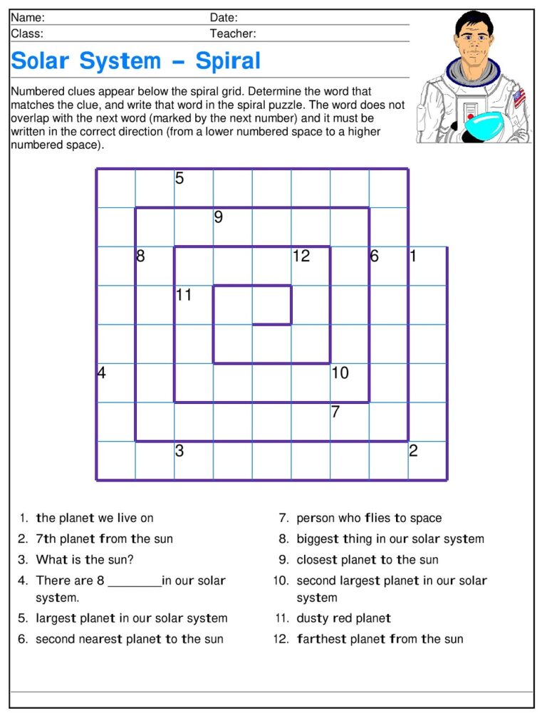 18+ Free Word Spiral Puzzle Worksheet Templates - Sample PDF » American ...