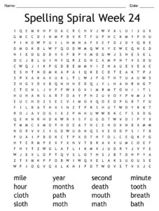 18+ Free Word Spiral Puzzle Worksheet Templates - Sample PDF » American ...