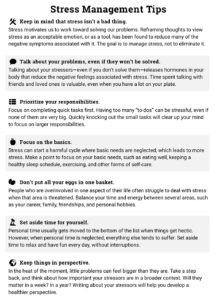 24+ Free Printable Stress Management Worksheets & Activities Templates ...