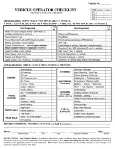 40+ Free Printable Auto Detail Checklist Templates - PDF, MS Word ...