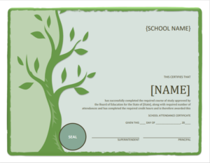 20+ Best Attendance Award Certificate Templates (Free) » American Templates